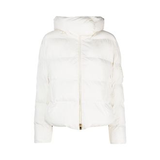 Pinko Wei&szlig;e gesteppte Hochhalsjacke - - Jackets - Damen - Wei&szlig; - M