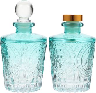 Cabilock 1 Satz Aromatherapie Glasflaschen Gr&uuml;n Langlebige Kompakte Duft&ouml;lbeh&auml;lter Wiederverwendbar Sicher Mit Glattem Boden F&uuml;r &Auml;therische &Ouml;le Und Raumduft 2 