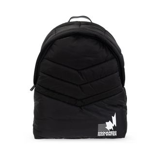Dsquared2 Stylischer Logo-Rucksack - - Bags - Herren - Schwarzk - ONE SIZE