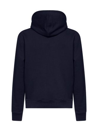 Ami Mens Hoodie Ami De Coeur Midnight Blue Cotton Sweatshirts Sweater