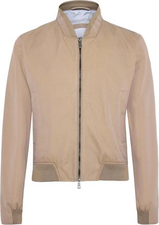 Tom Rusborg Sportiver Blouson mit elastischen Rippstrick-Abschlüssen in