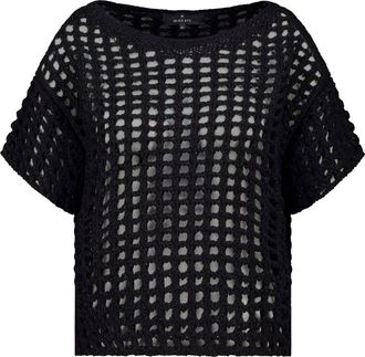 Monari Rundhalspullover 409997 Glanz