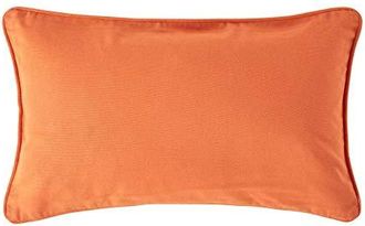 Homescapes Housse de Coussin Uni Terracotta en 100% Coton, Housse de Coussin 30x50 cm