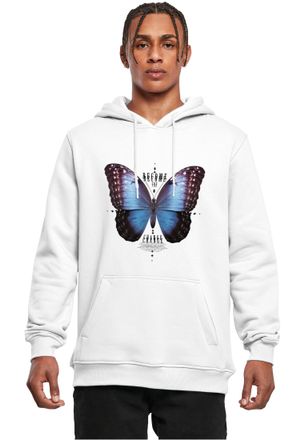 Mister Tee Herren Become The Change Butterfly Hoody White, XXL