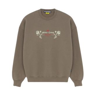 Iuter Bloom Crewneck - - Sweatshirts & Hoodies - Herren - Braun - M