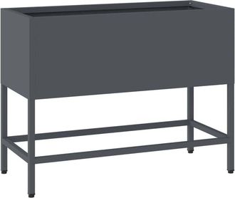 vidaXL Bac de jardin surélevé Anthracite 60 x 26 x 45 cm Acier vidaXL