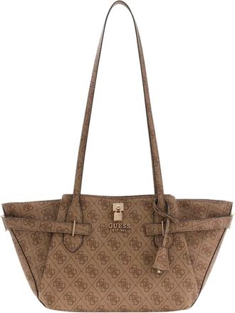 Guess Femme, Sacs, Beige, Taille: ONE Size Yesba Grlfrnd Shoulder Satchel
