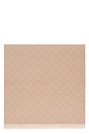 Gucci Womens Scarf Gg Camel Wool Scarfs