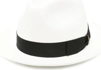 Borsalino Homme, Accessoires, Blanc, Taille: 60 CM Borsalino Hats White