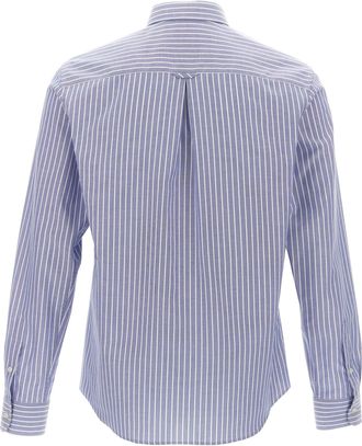 Valentino Garavani Striped Cotton Shirt - Blue