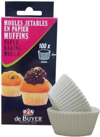 De Buyer 4356.00 Papierförmchen für Backen, Backen, 100 Stück