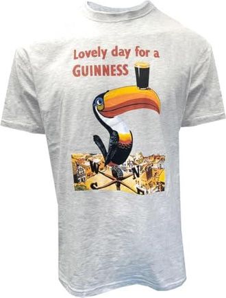 Guinness T-shirt « Lovely Day for a Toucan » - T-shirt gris classique, gris, XL