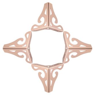 Hemobllo 4 St&uuml;ck M&ouml;belbeine Metall 10cm Ros&eacute;gold f&uuml;r Sofa Couchtisch Kommode Stabile M&ouml;belf&uuml;&szlig;e Ersatzbeine mit Modernem Design f&uuml;r Wohnm&ouml;bel