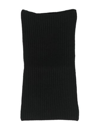 Liska écharpe en cachemire à design nervuré - Noir