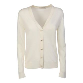 Tory Burch Femme, Pulls, Blanc, Taille: 40 FR Simone Cardigan