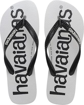 Havaianas Top Logomania, Tongues Mixte Enfant, noir, 24 EU