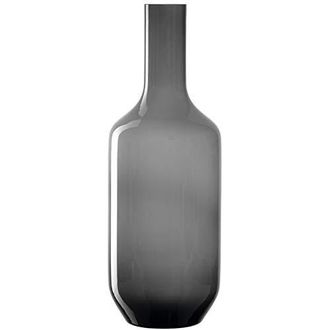 Leonardo Leonardo Milano, Blumenvase aus grau gef&auml;rbtem Glas, handgefertigte Glasvase in modernem Design, H&ouml;he: 64 cm, 041746