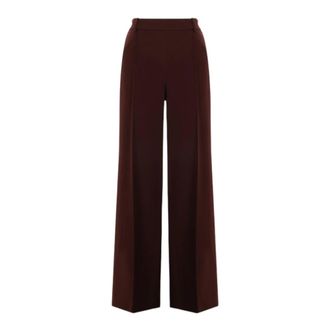 Ermanno Scervino Burgund Palazzo Hose Ma&szlig;geschneidert in Italien - - Trousers - Damen - Braun - XS