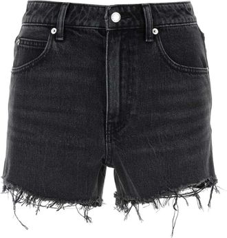 Alexander Wang Femme, Shorts, Noir, Taille: W26 Short en jean noir