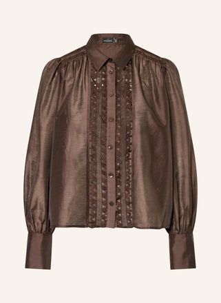van Laack Van Laack Hemdbluse Vl-Alwia-Pb Mit Spitze braun
