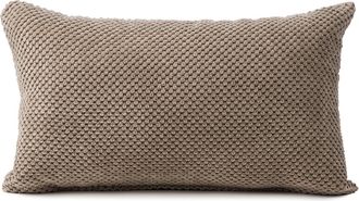 Gözze Kissen Sven, Dekokissen in genoppter Optik, Weiches Sofakissen mit Füllung, 100% Polyester, 30 x 50 cm - Taupe