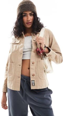 Superdry Veste fonctionnelle &agrave; d&eacute;tails brod&eacute;s - Beige canyon-Vert