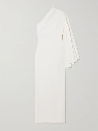 Solace London Elisa Asymmetrische Robe Aus Cr&ecirc;pe - Wei&szlig;