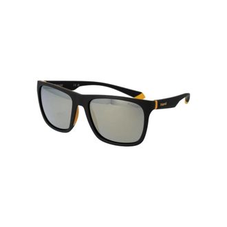 Polaroid unisex, Accessoires, Noir, Taille: ONE Size Lunettes de soleil rectangulaires classiques en plastique