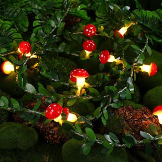 BESPORTBLE LED Pilz Lichterkette Leds Dekorative Batteriebetriebene String Lights f&uuml;r Schlafzimmer Garten Party Festliche Atmosph&auml;re