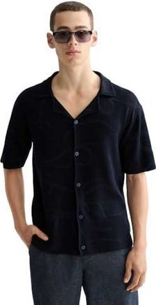 Scotch & Soda Jacquard Knitted Short Sleeve Shirt XL