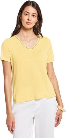 Street One Damen Leinen-Look T-Shirt