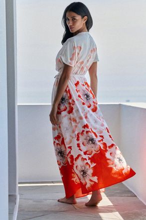 Ted Baker Strandkleid B by Ted Baker Gebl&uuml;mtes Strandkleid aus Leinenmix (1-tlg)