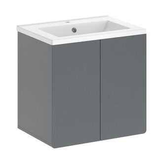 Vicco Meuble sous lavabo Izan, Gris