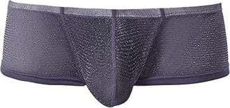 Generic Boxer court pour homme Sous-v&ecirc;tements agr&eacute;ables avec trous de maille Transparent Sexuellement Stimulateur R&eacute;tro Coupe id&eacute;ale Sous-v&ecirc;tements pour homme