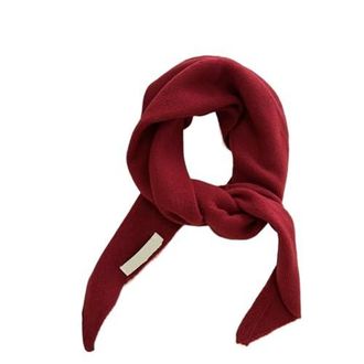 Generic &Eacute;charpe triangulaire en tricot - Ch&acirc;le chaud avec pompons pour lhiver, Couleur 6, 38cmX110cm