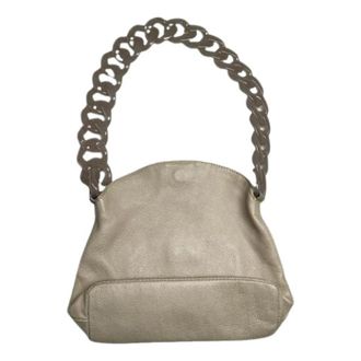 Armani Pre-owned Lederhandtasche - - Pre-owned - Damen - Beige - ONE SIZE