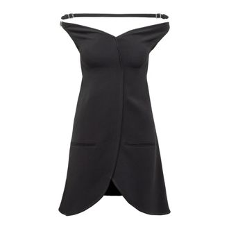 Courr&egrave;ges Ellipse Mini Kleid - - Dresses - Damen - Schwarzk - XS