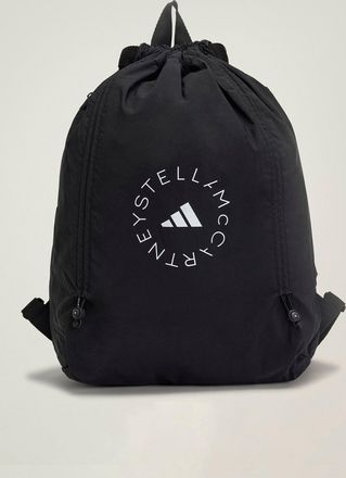 Stella McCartney Logo Gym Sack, Woman, Black/White