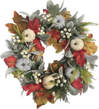 F Fityle Herbstkranz mit natürlicher Eleganz - Schöne Deko für Zuhause und Garten, 35 cm x 35 cm