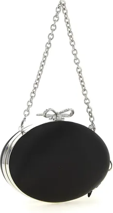 Self Portrait Womens Black Polyester Clutch Bag