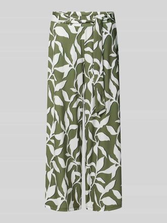 More & More Wide Leg Stoffhose mit Bindegürtel