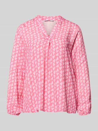 Zabaione Bluse aus Viskose mit Serafino-Ausschnitt Modell Ja44nina