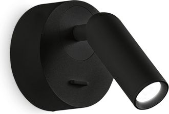 Ideal Lux Applique Ideal Lux BEAN ROUND AP NERO