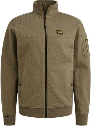 PME Legend Herren Strickjacke ZIP JACKET JACQUARD INTERLOCK SWEA Regular Fit aus Baumwolle