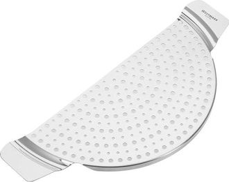 Westmark Abgießhilfe mit Griffen, Rostfreier Edelstahl, für Töpfe bis Ø 26 cm, Silber, 16392260