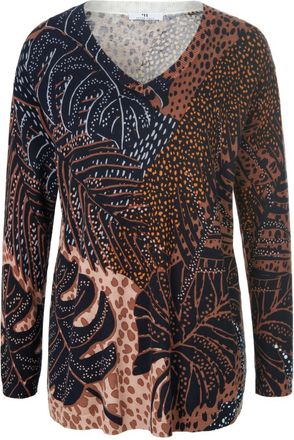 Peter Hahn V-Pullover Peter Hahn blau