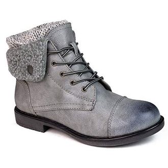 White Mountain Womens Duena Hiking Style Boot, Lt Grey/Burnished/Fab/Fleece, 8.5 M