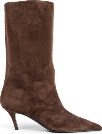 Amina Muaddi Femme, Chaussures, Brun, Taille: 39 EU Fiona Boot