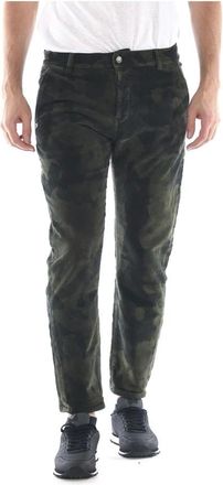 Daniele Alessandrini Homme, Pantalons, Vert, Taille: W31 Pantalon Coupe Slim