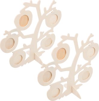 Cabilock 2sätze Apfelbaum Holz Bilderrahmen Fotorahmen Für Zuhause Kreative Deko Für Hochzeiten Und Besondere Anlässe Mit Ansprechendem Design Für Besondere Er